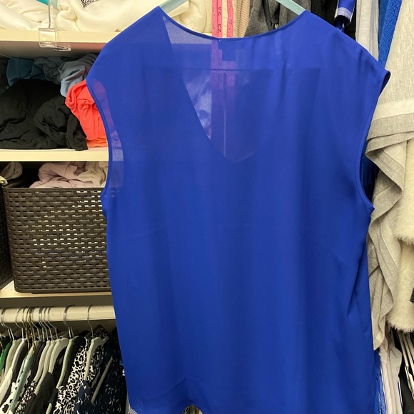 Tops | Royal Blue Shell Top | Poshmark